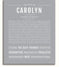 Carolyn | Name Art Print – Name Stories