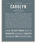 Carolyn | Name Art Print – Name Stories
