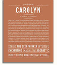 Carolyn | Name Art Print - Personalized Custom Gifts – Name Stories