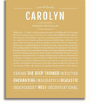 Carolyn | Name Art Print - Personalized Custom Gifts – Name Stories