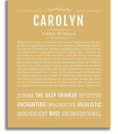Carolyn | Name Art Print - Personalized Custom Gifts – Name Stories