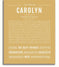 Carolyn | Name Art Print – Name Stories
