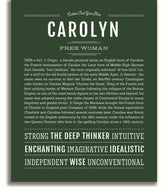 Carolyn | Name Art Print – Name Stories
