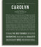 Carolyn | Name Art Print – Name Stories
