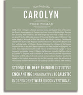 Carolyn | Name Art Print – Name Stories