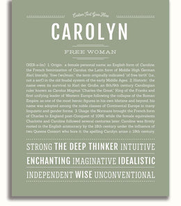 Carolyn | Name Art Print – Name Stories