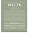 Carolyn | Name Art Print – Name Stories