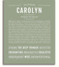 Carolyn | Name Art Print – Name Stories