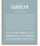 Carolyn | Name Art Print – Name Stories