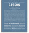 Carson (female) | Name Art Print – Name Stories