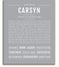 Carsyn | Name Art Print – Name Stories