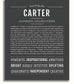 Carter (male) | Name Art Print – Name Stories
