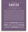 Carter (male) | Name Art Print – Name Stories