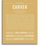 Carver Personalized Name Meaning Art Prints – Name Stories