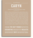 Caryn | Name Art Print – Name Stories