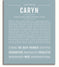 Caryn | Name Art Print – Name Stories