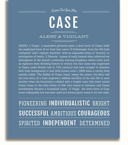 Case | Name Art Print – Name Stories