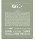 Casen | Name Art Print – Name Stories
