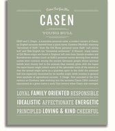 Casen | Name Art Print – Name Stories