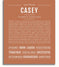 Casey Personalized Name Meaning Art Prints – Name Stories