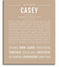 Casey (male) | Name Art Print – Name Stories
