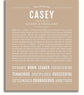 Casey (male) | Name Art Print – Name Stories