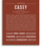 Casey (male) | Name Art Print – Name Stories