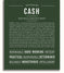 Cash | Name Art Print – Name Stories