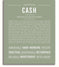 Cash | Name Art Print – Name Stories