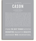 Cason | Name Art Print – Name Stories