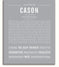 Cason | Name Art Print – Name Stories