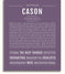 Cason | Name Art Print – Name Stories