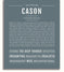 Cason Personalized Name Meaning Art Prints – Name Stories