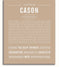 Cason | Name Art Print – Name Stories