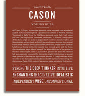 Cason | Name Art Print – Name Stories