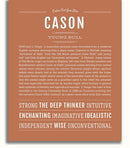 Cason | Name Art Print – Name Stories