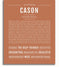 Cason | Name Art Print – Name Stories