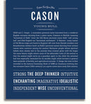 Cason | Name Art Print – Name Stories