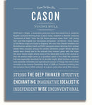 Cason | Name Art Print – Name Stories