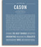 Cason | Name Art Print – Name Stories