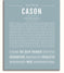 Cason | Name Art Print – Name Stories