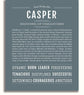 Casper | Name Art Print – Name Stories
