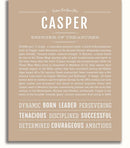 Casper | Name Art Print – Name Stories