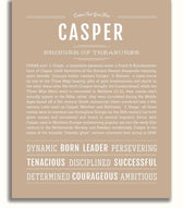 Casper | Name Art Print – Name Stories
