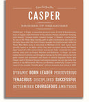 Casper | Name Art Print – Name Stories