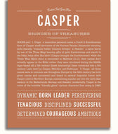 Casper | Name Art Print – Name Stories