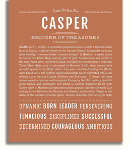 Casper | Name Art Print – Name Stories