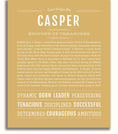 Casper | Name Art Print – Name Stories