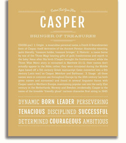 Casper | Name Art Print – Name Stories