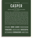 Casper | Name Art Print – Name Stories